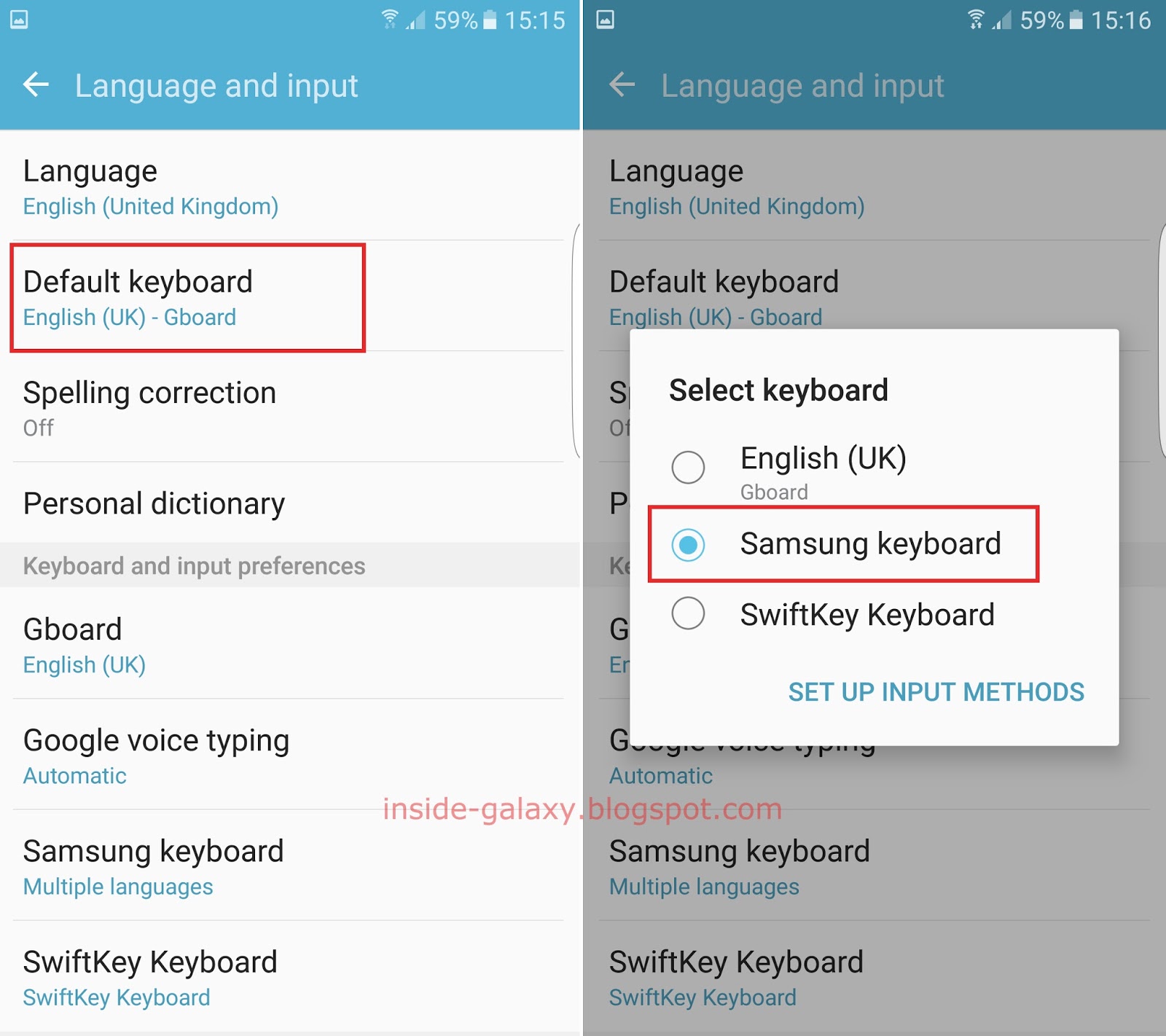 Inside Galaxy: Keyboard