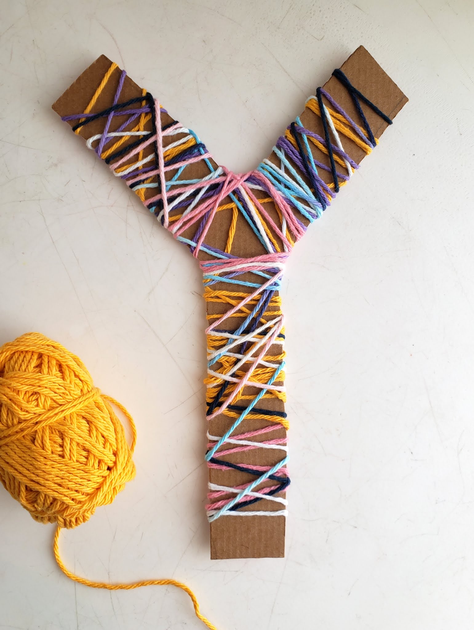 Mom's Tot School: Y is for Yarn!