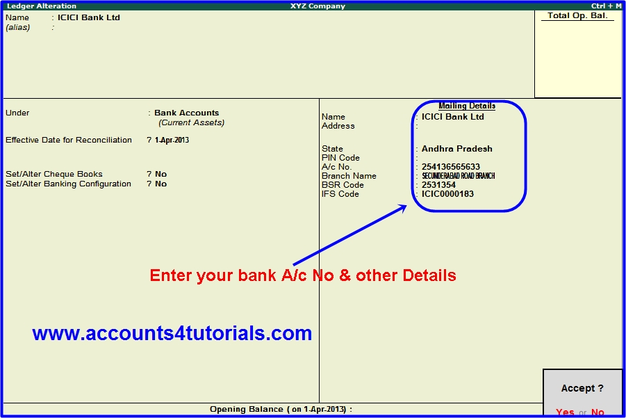How To Create Bank Ledger In Tally Accounting Tally Taxation Tutorials How To Create Bank Ledger In Tally Accounting Tally Taxation Tutorials