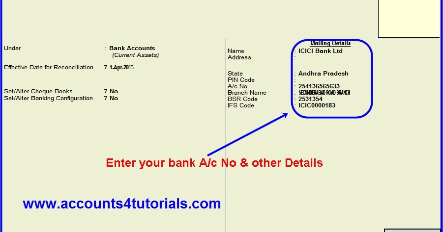 How To Create Bank Ledger In Tally Accounting Tally Taxation Tutorials How To Create Bank Ledger In Tally Accounting Tally Taxation Tutorials