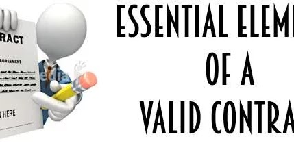 Essential Elements Of A Valid Contract