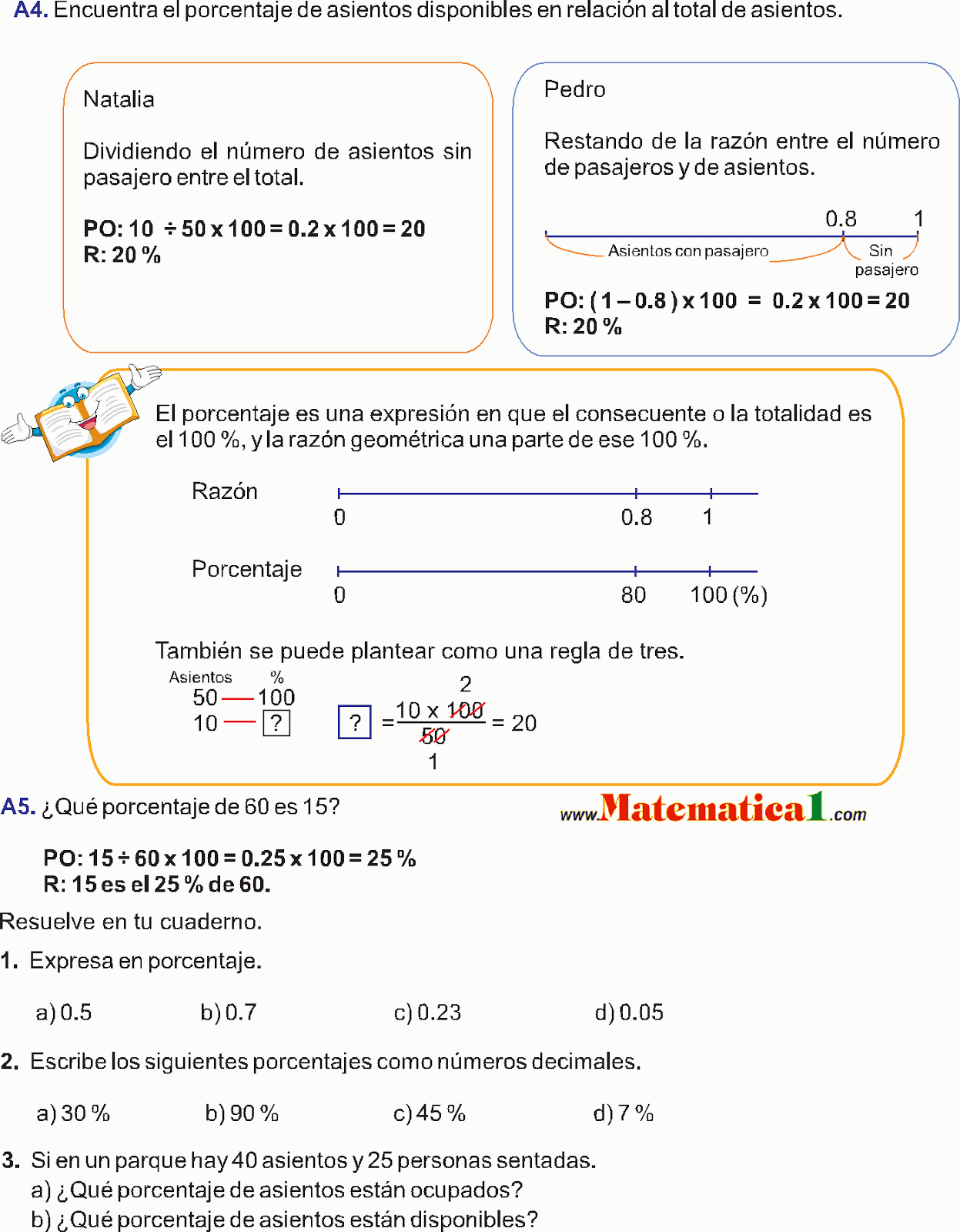 Ejemplos De Problemas De Porcentaje