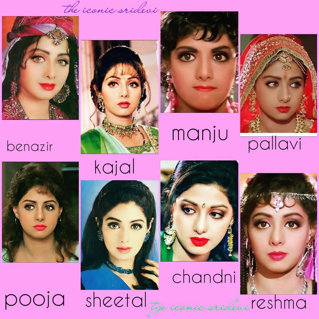 Sridevi: Sridevi's many names and characters on screen!