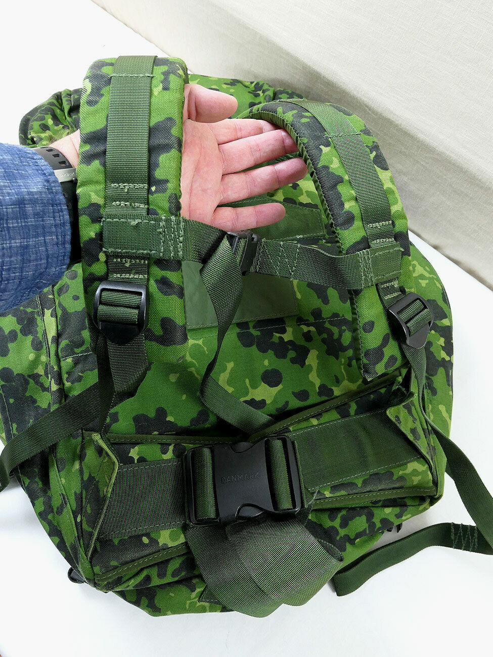 Webbingbabel: Danish Army Rucksack M / 96 Short Back Rygsæk M-96