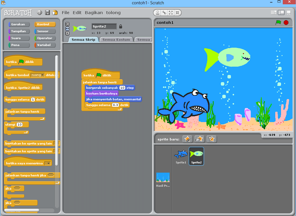 Cara Pembuatan Game Ikan pada Scratch