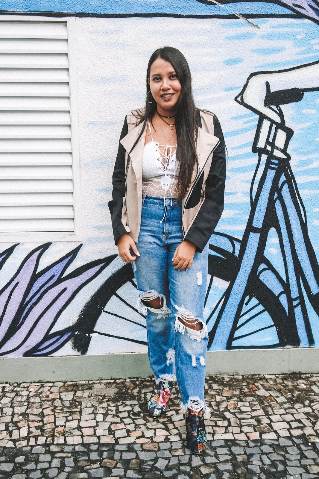 Pam Lepletier: Look do dia: Body de renda branco