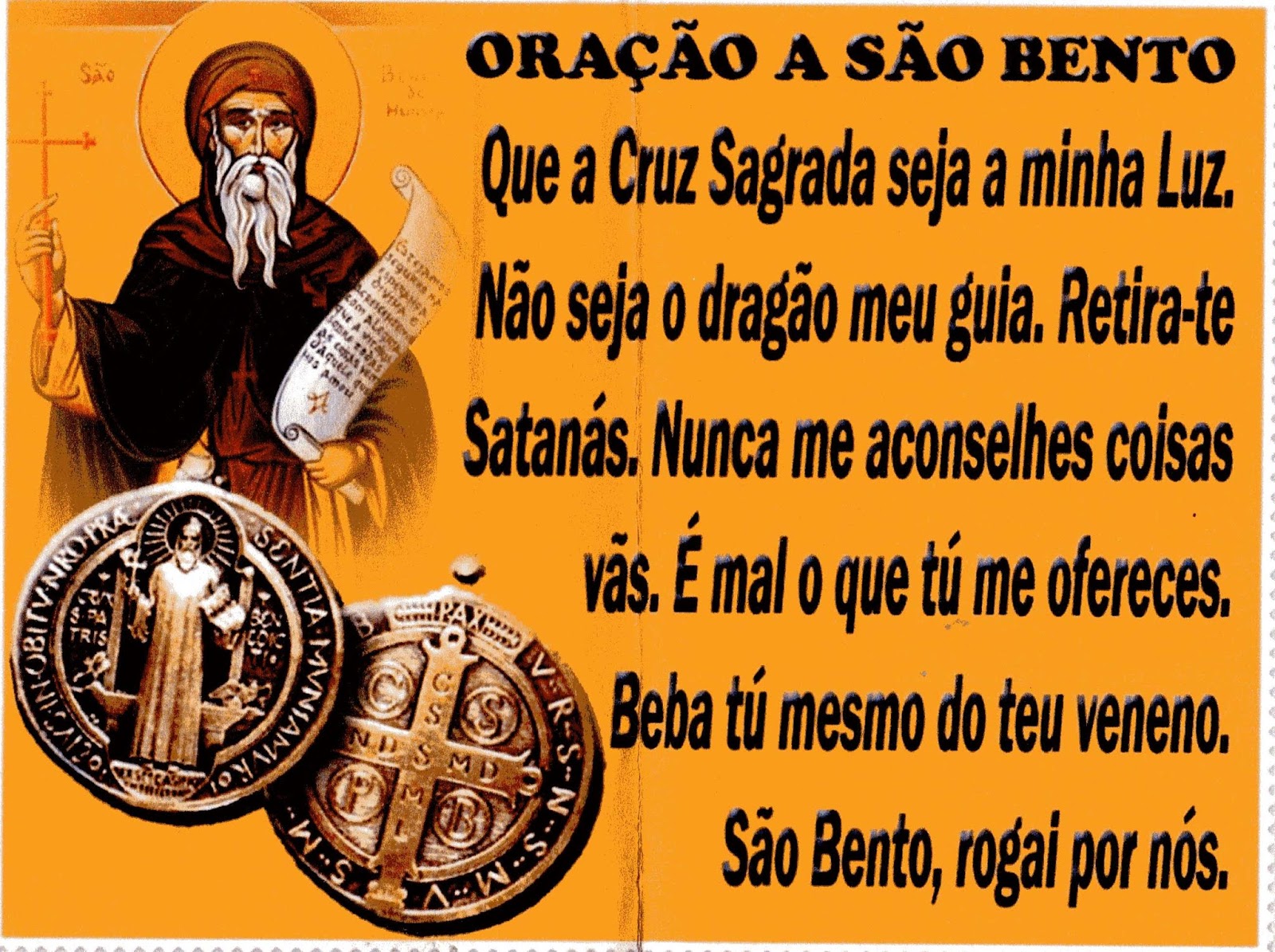 Municipalismo por Newton Thaumaturgo: ORAÇÃO DE EXORCISMO DE SÃO BENTO Municipalismo por Newton Thaumaturgo: ORAÇÃO DE EXORCISMO DE SÃO BENTO