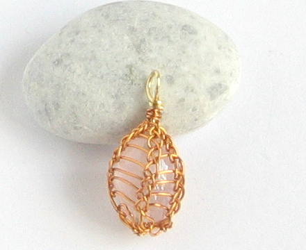 Art of Wire: Wire woven bead - mini wire egg