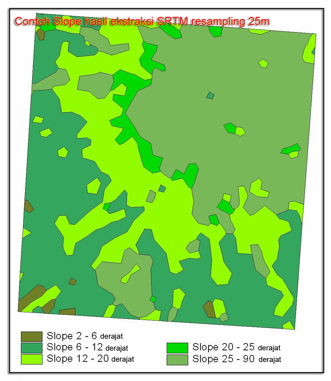 Jual Citra Satelit : Produk SLOPE (Kemiringan Lereng)