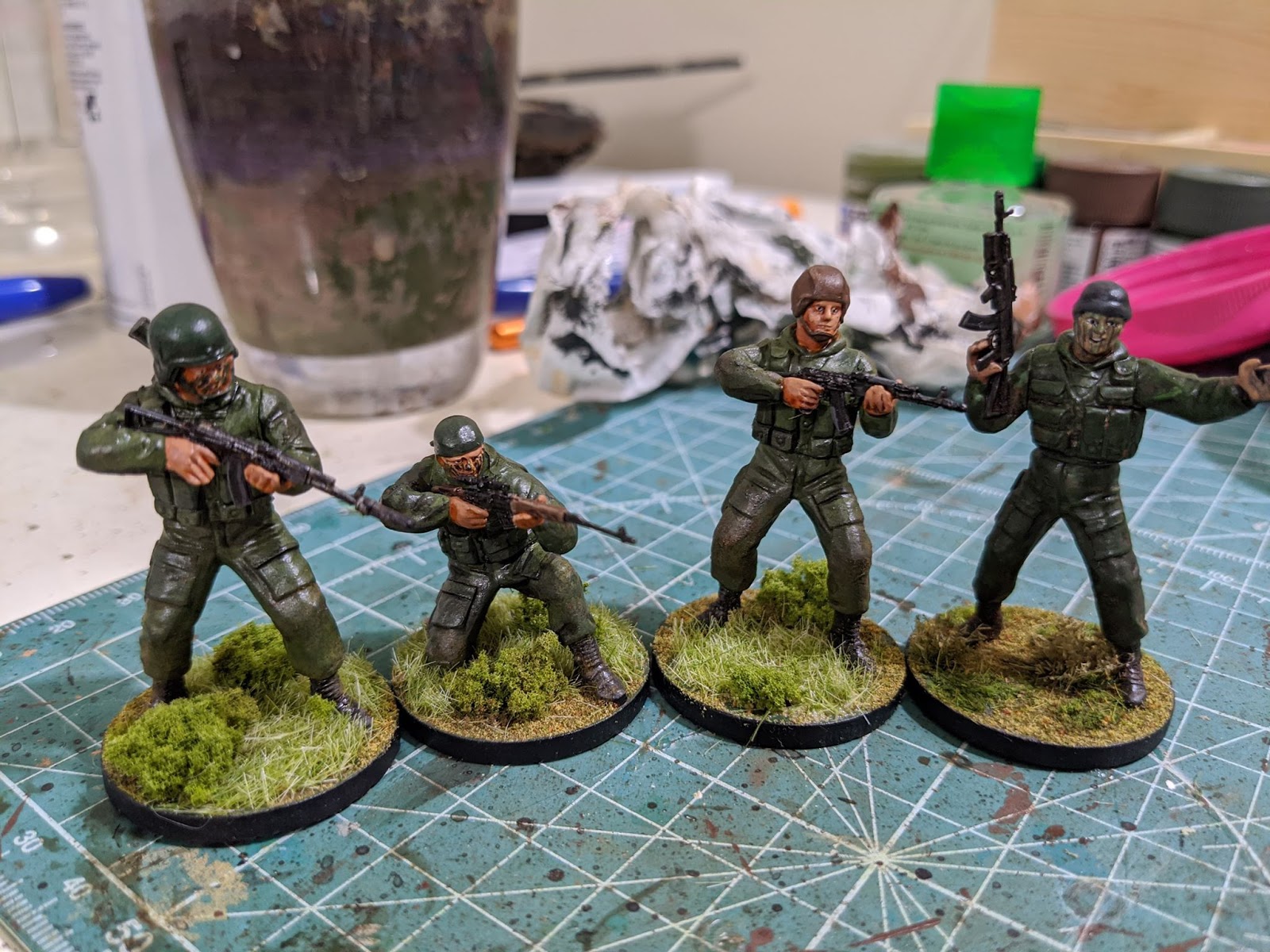 Bow and Shot Wargaming: Finished Zvezda 1/35 modern Russian infantry