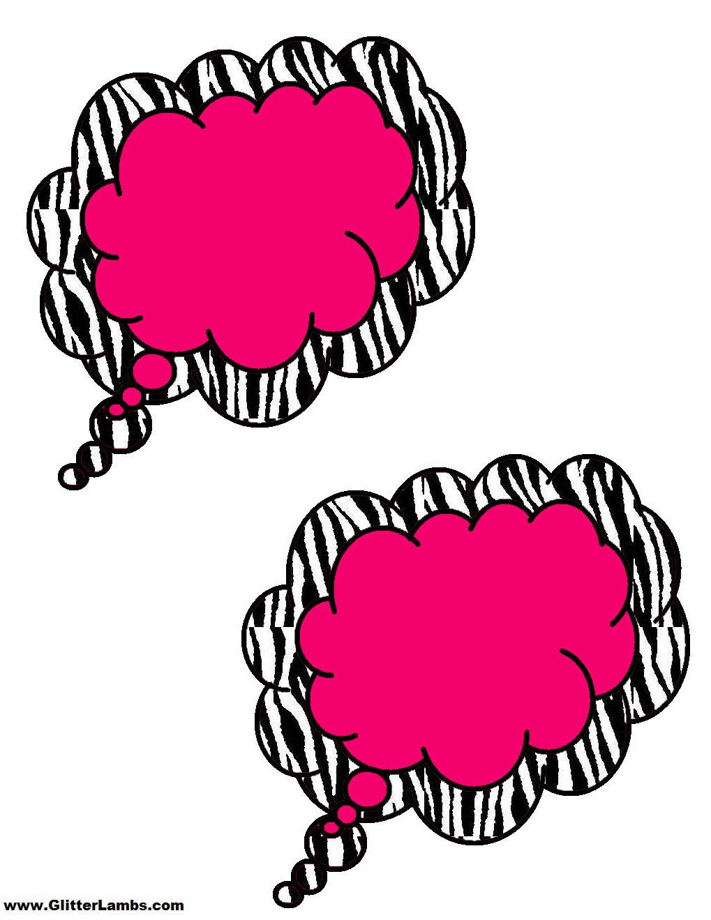 Glitter Lambs: Pink Zebra Food Label Cards And Free Printable Cupcake ...