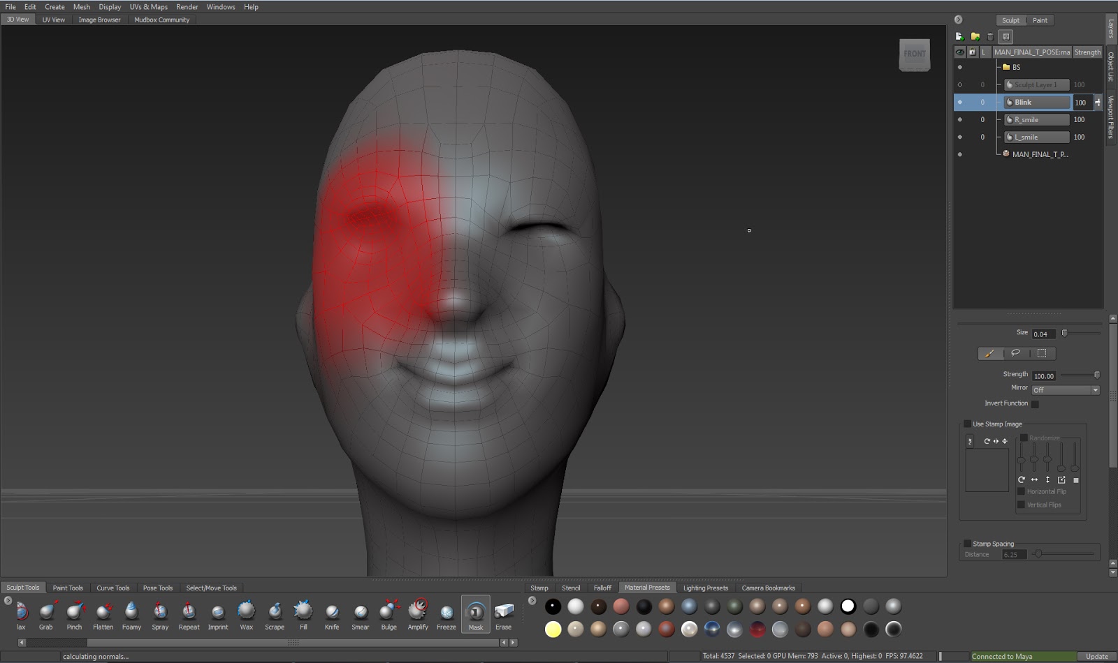 Animatedcreativeandreamcswan Creating Blendshapes In Mudbox And animatedcreativeandreamcswan-creating-blendshapes-in-mudbox-and