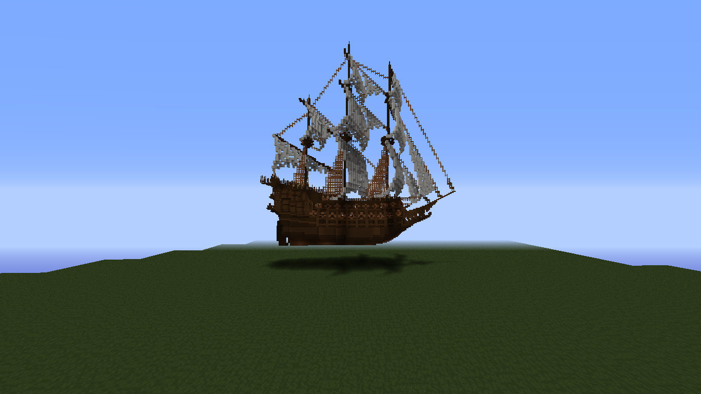 mis creaciones en minecraft: El Holandés Errante (Flying Dutchman)