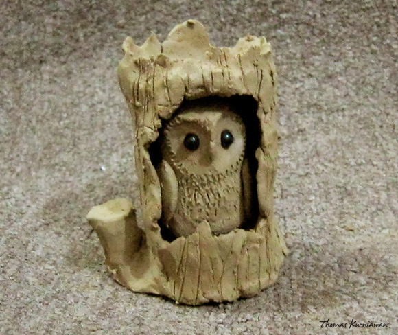 Thomas Kurniawan's Portfolio: Owls Clay Sculpture