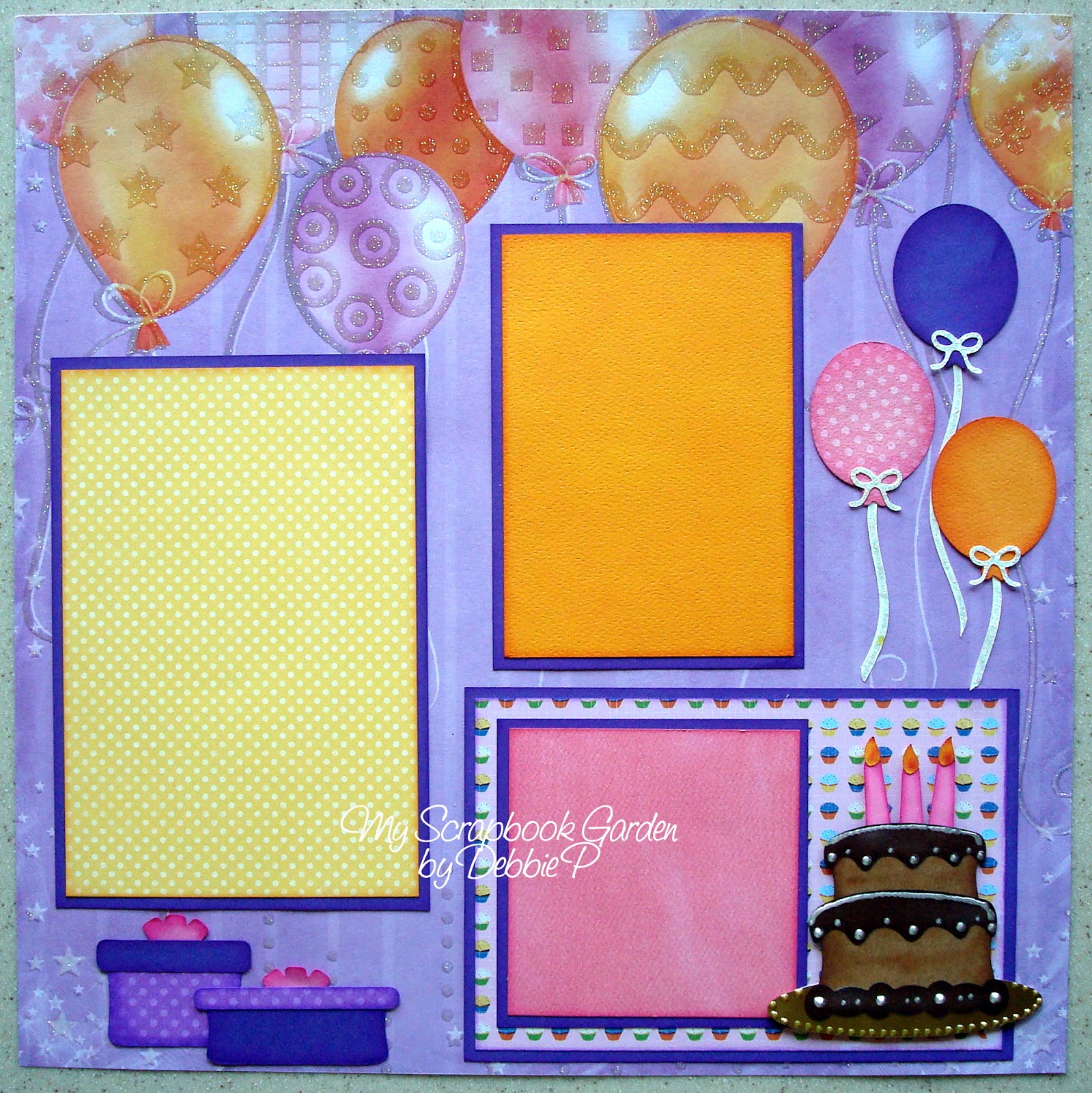 My Scrapbook Garden: Happy Birthday Layout