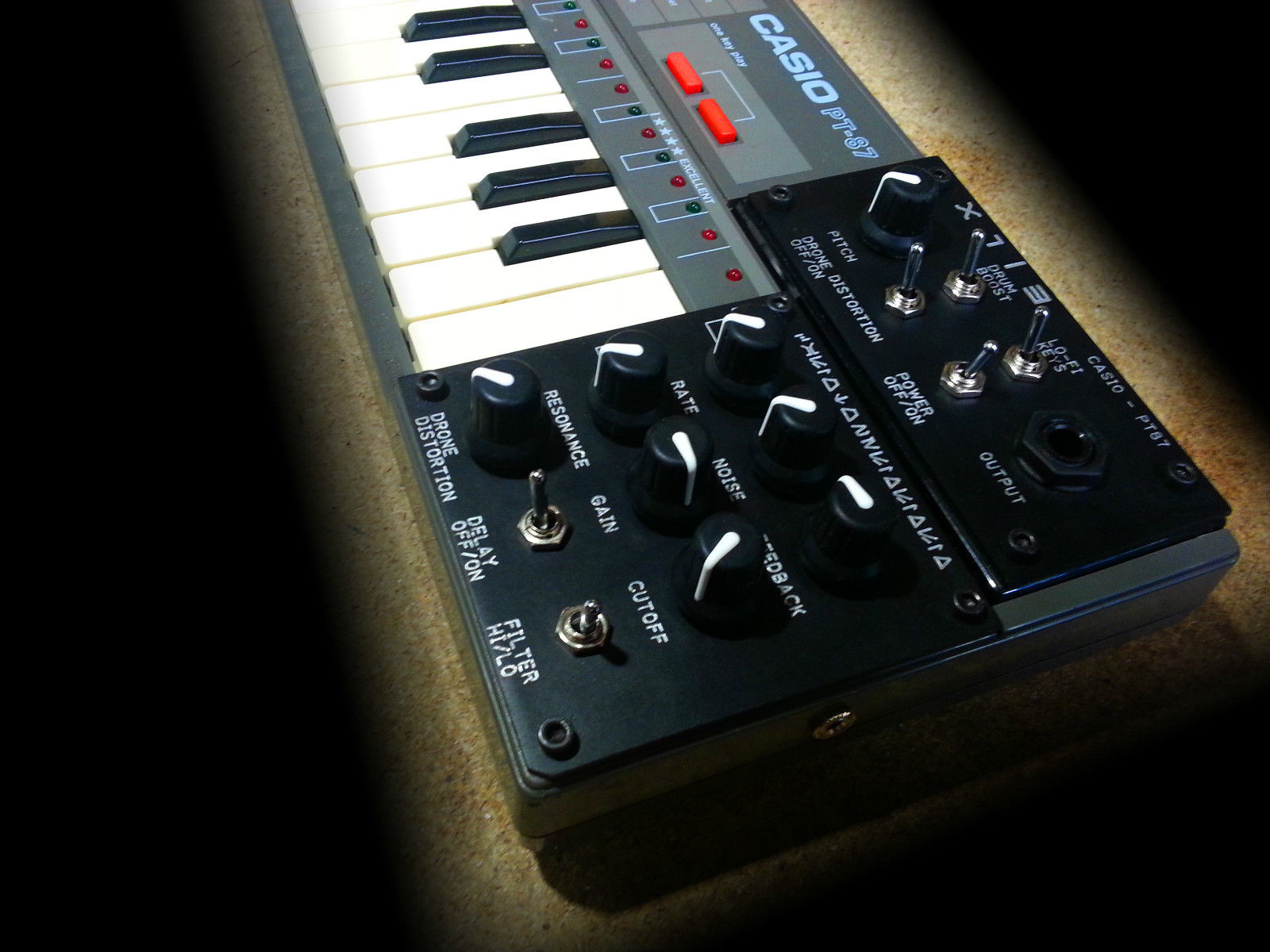 MATRIXSYNTH: X1L3 - circuit bent - synth mod - Casio PT-87