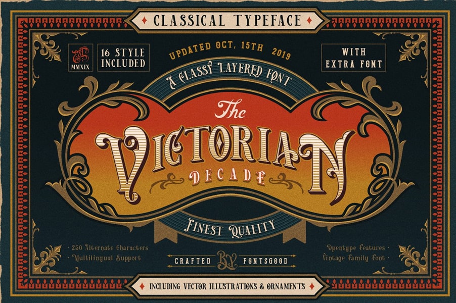 Royal Layered Font Victorian Decade Free Script Fonts royal-layered-font-victorian-decade-free-script-fonts