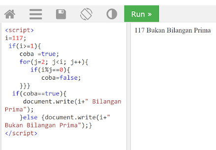 Cara menentukan Bilangan Prima atau bukan Prima menggunakan Javascript ...
