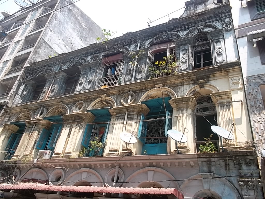 Old Buildings of Rangoon ,Burma: On 30th Street