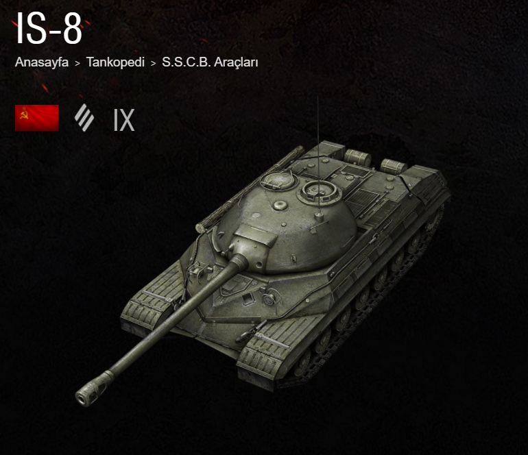 World of Tanks Blitz Sovyet (SSCB) Tank IS-8 Rehberi ve İncelemesi ...