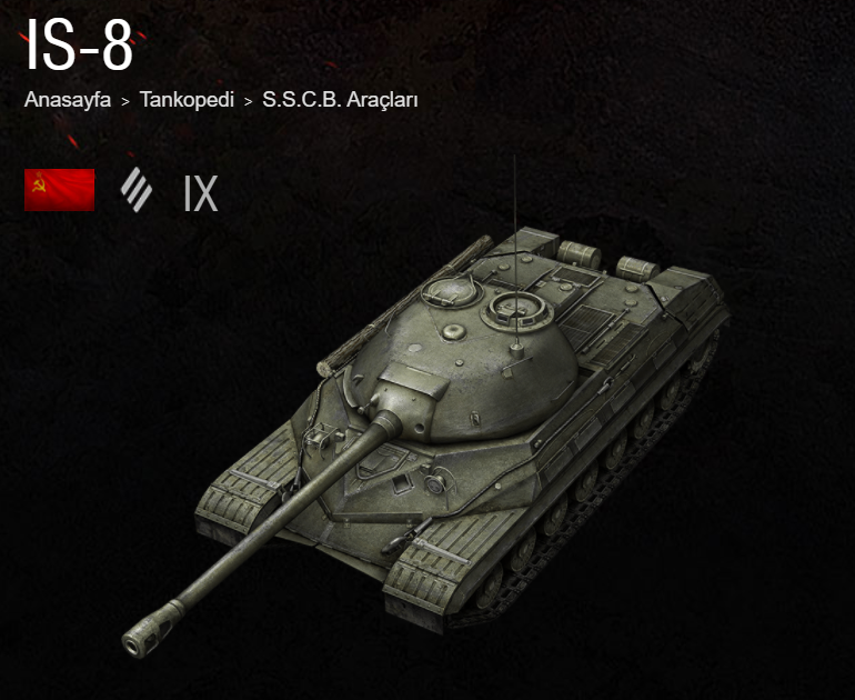 World of Tanks Blitz Sovyet (SSCB) Tank IS-8 Rehberi ve İncelemesi ...