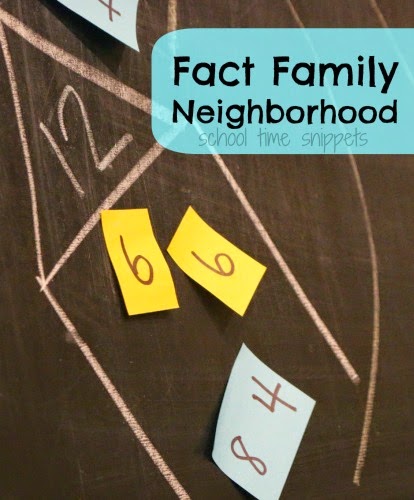 Post-It Notes Math: Fact Family Neighborhood | School Time Snippets