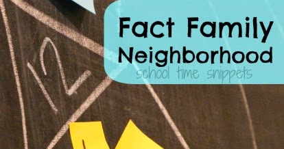 Post-It Notes Math: Fact Family Neighborhood | School Time Snippets