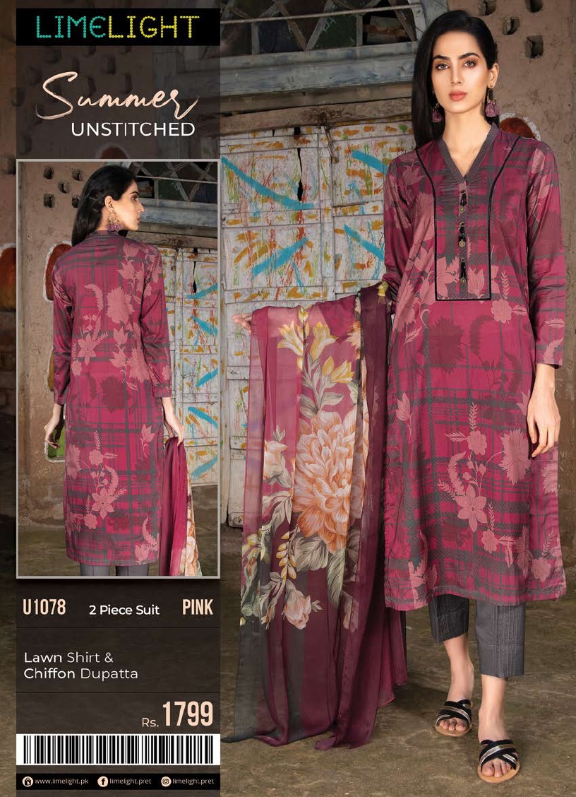 LIMELIGHT SUMMER UNSTITCHED COLLECTION 2020 VOLUME 1