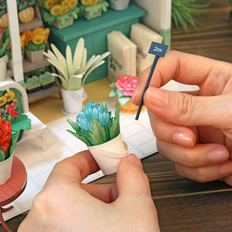 Flower Shop Paper Diorama | Paperized Crafts