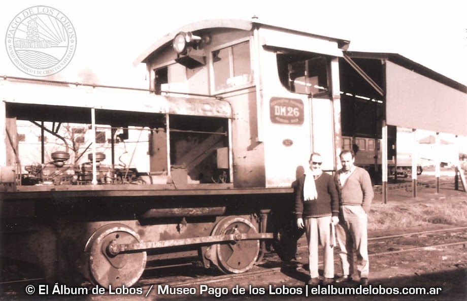Locotractor Drewry en Empalme Lobos (década de 1960)