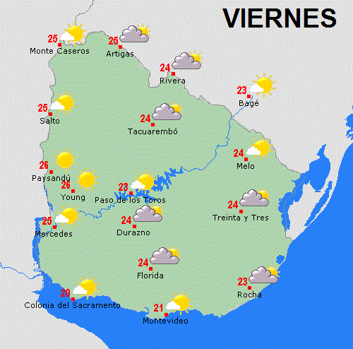 Pronósticos/Información de eventos meteorológicos severos en Uruguay y ...