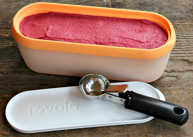 love, laurie: red and black raspberry ice cream