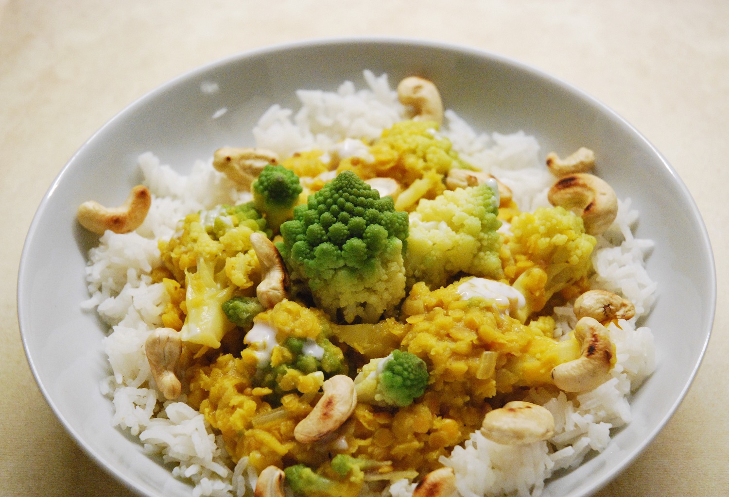 Curry de chou romanesco