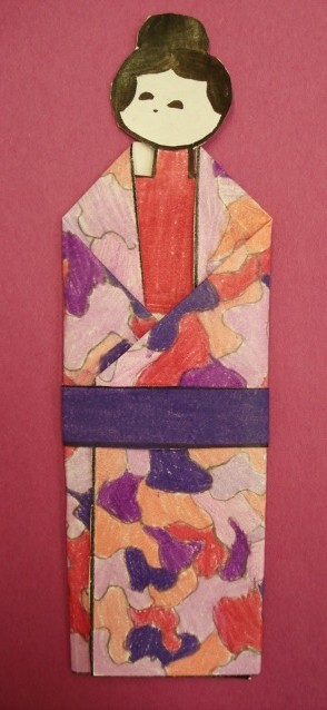 a faithful attempt: Folded Paper Japanese Kimonos