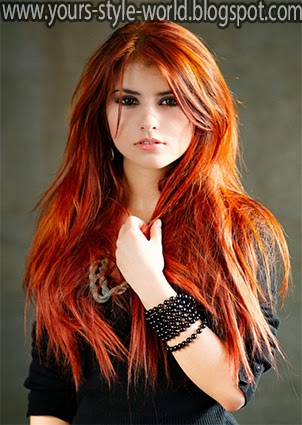 Style World For Women: Long Red Hairstyles For Women