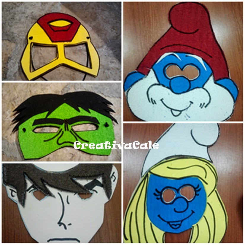CreativaCale: Maske za decu / Handmade masks for kids