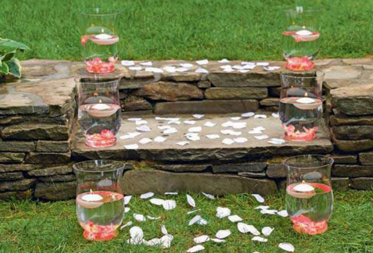 Wedding Invitations: Floating Candle Pathway