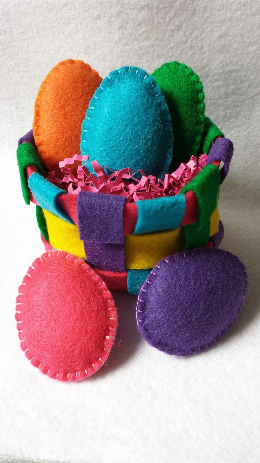 Munchkin and Bean: Woven Felt Baskets