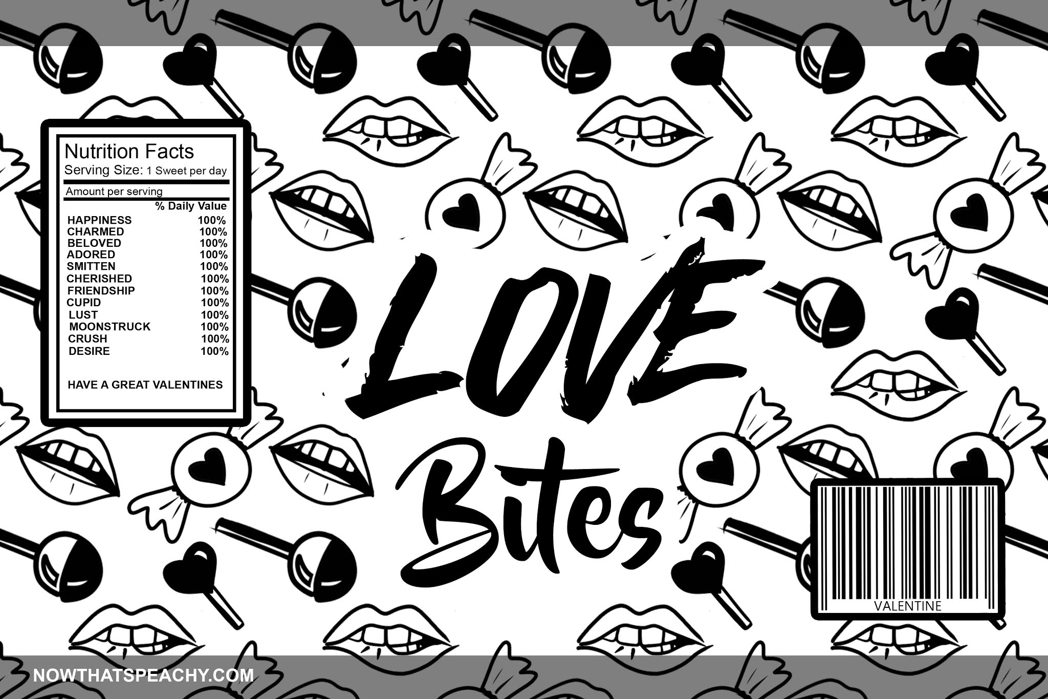 Make Fun LOVE BITES Treat Food Packets | FREE Valentine's Day Printable ...