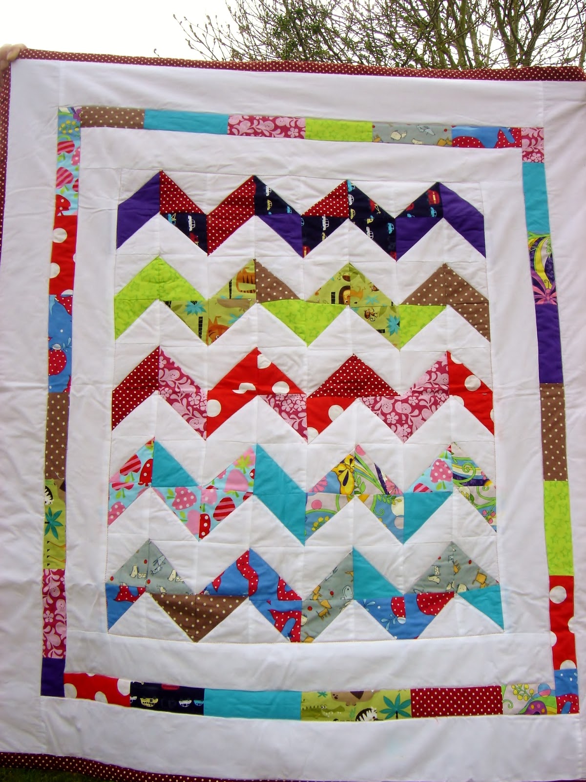 little black teapot: Chevron Quilt Tutorial