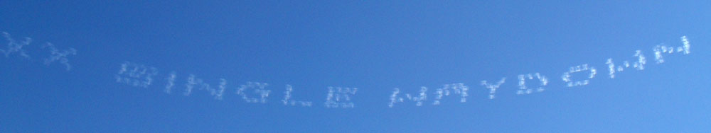 No Fixed Address: Dot-matrix sky writing