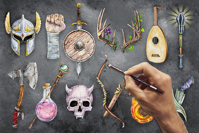 14er Art : Designing a Fantasy RPG Poster