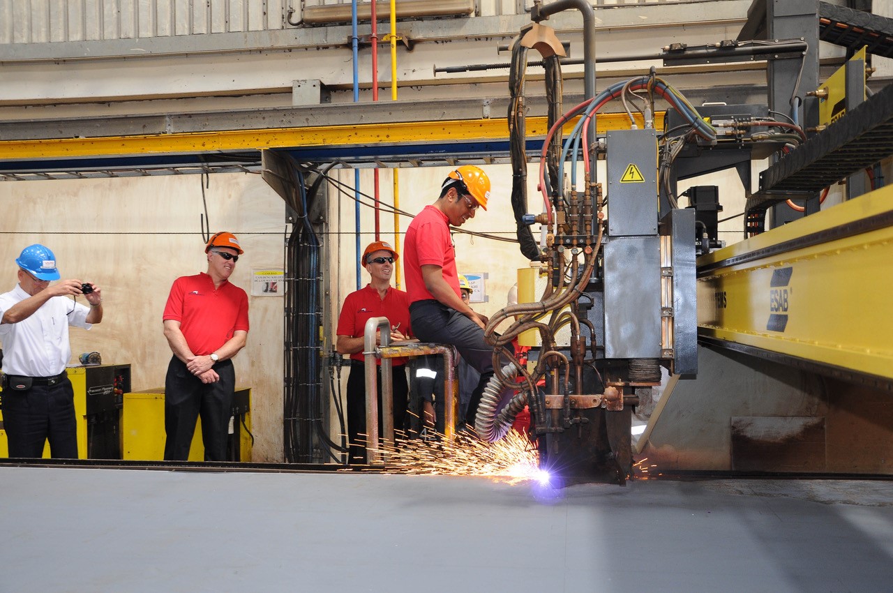 Steel cutting ceremony for Coral Adventurer