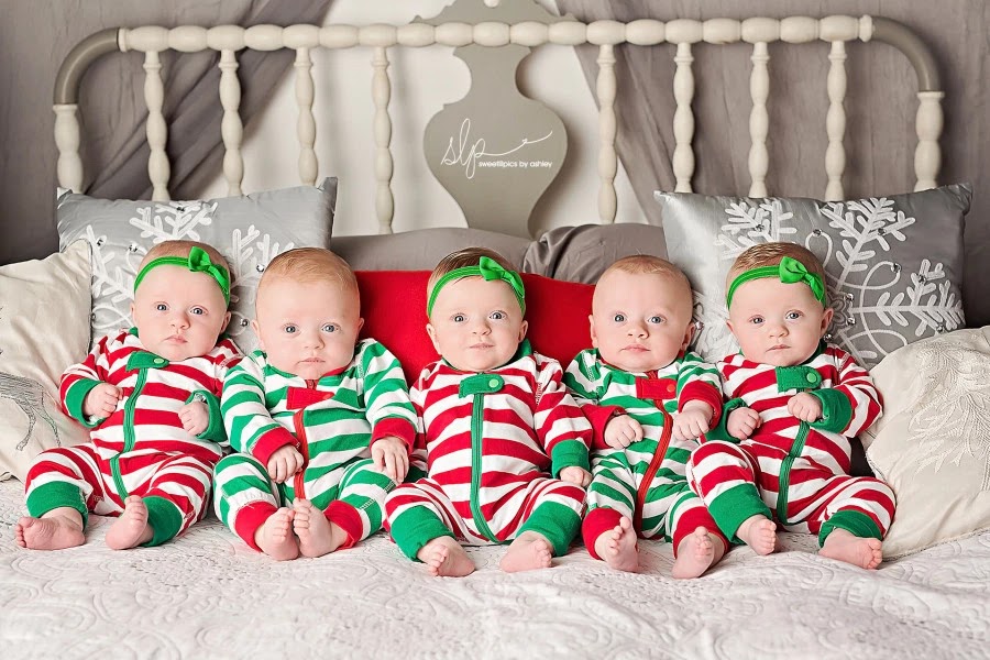 See this Heart-melting Christmas Photo-shoot Of Quintuplets (Photos ...