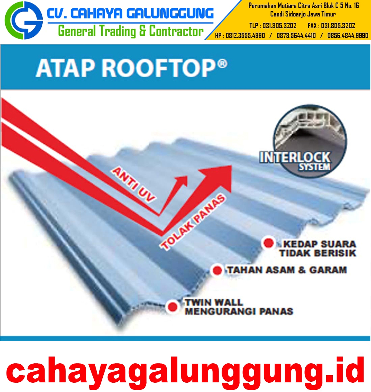 Harga Atap Pvc Roof Top 2018 | HARGA ATAP PVC 2018 | ROOF TOP | ATAP ...
