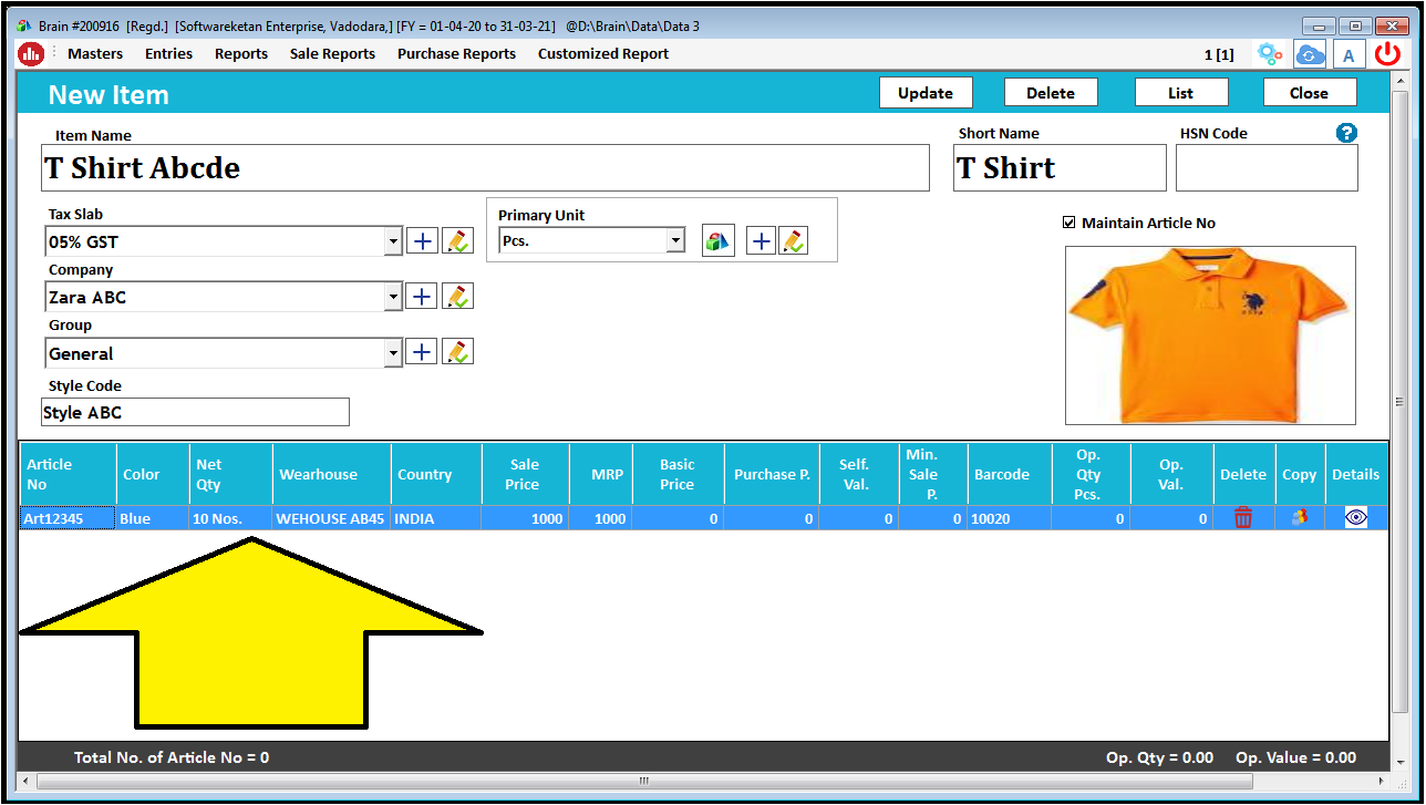 Ready made Garments Store Barcode Label Designs ~ Billing Software Guru