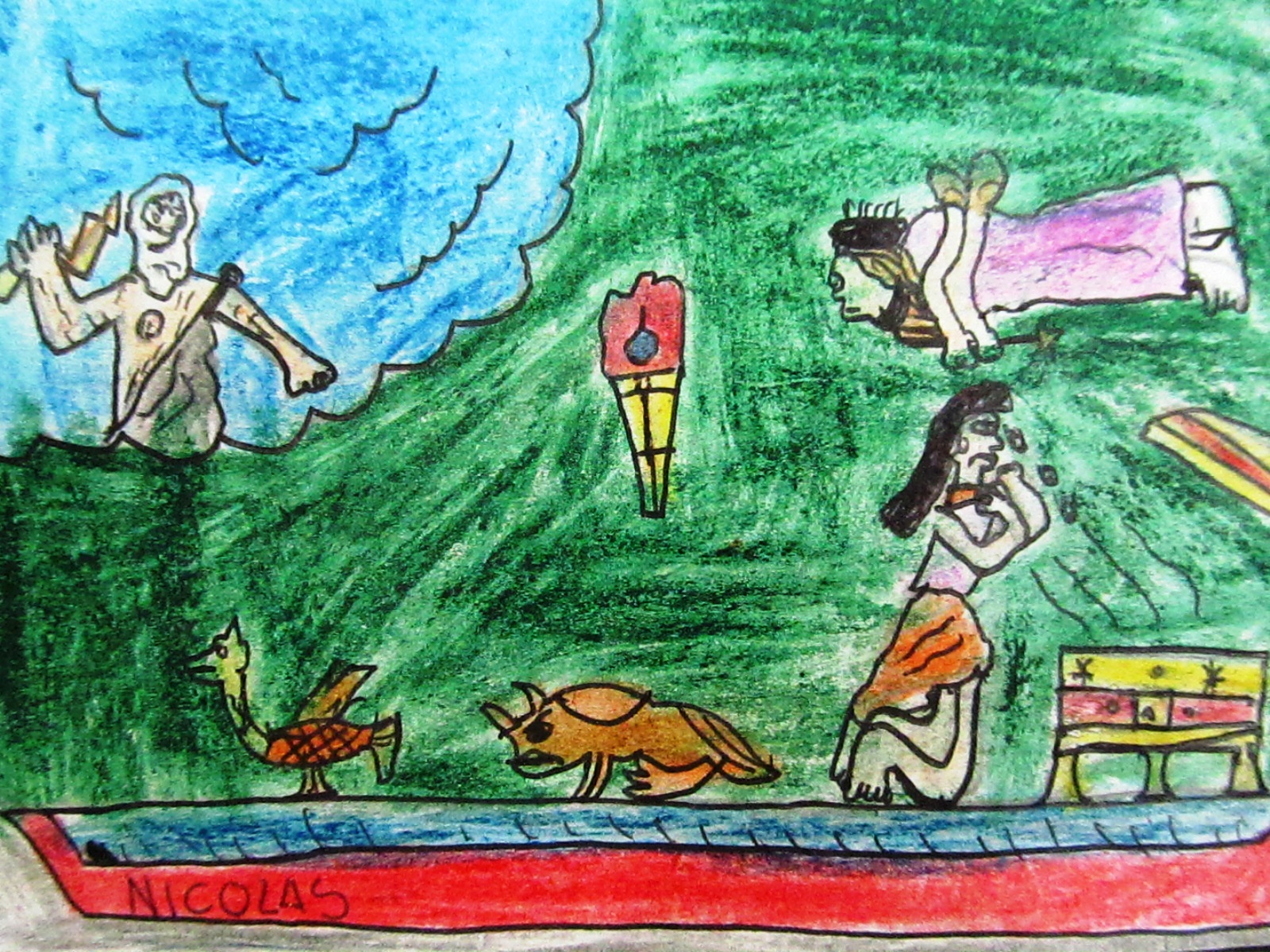 Alunos da Luana: Releitura de Lenda Grega