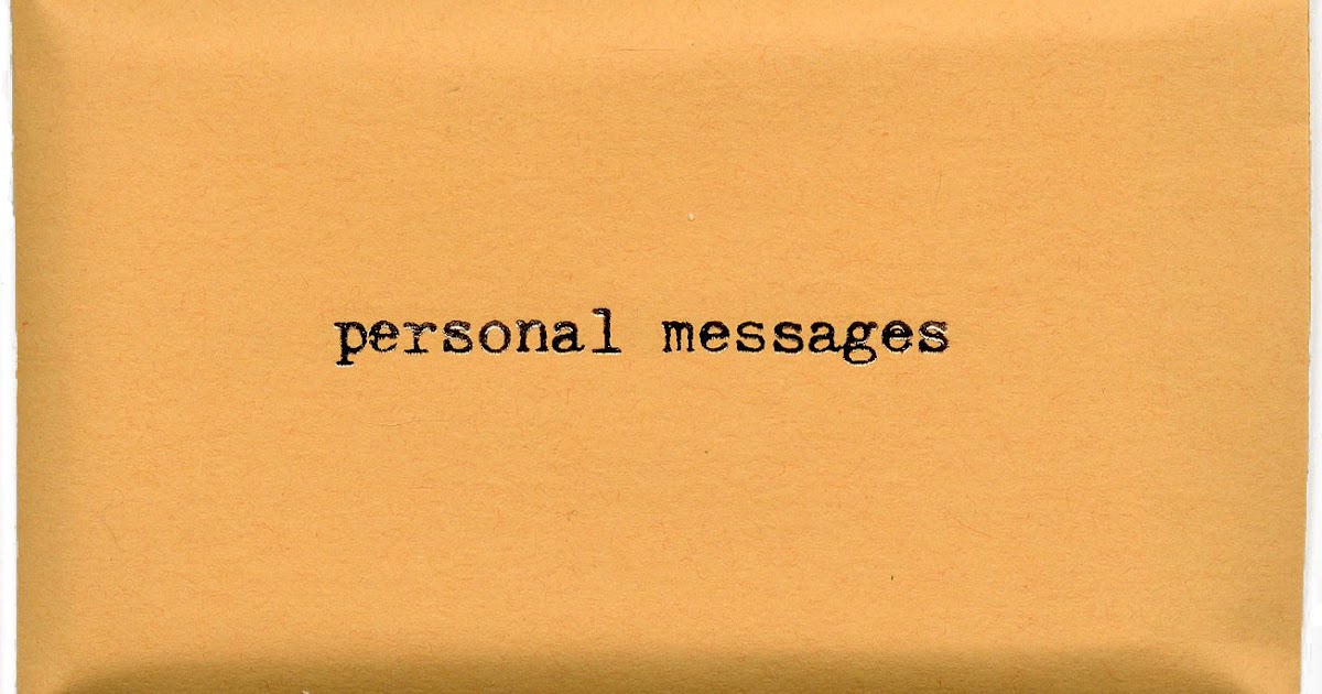 personal message : personal messages vol.3 (SOLD OUT)