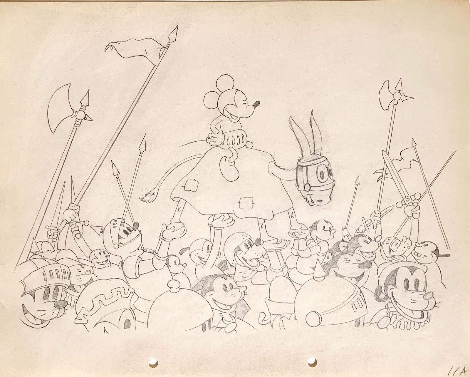 Animation Collection: Original Production Animation Drawing of Mickey ...