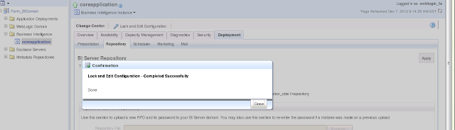 Oracle Fusion Applications: Loading RPD File in Fusion Applications